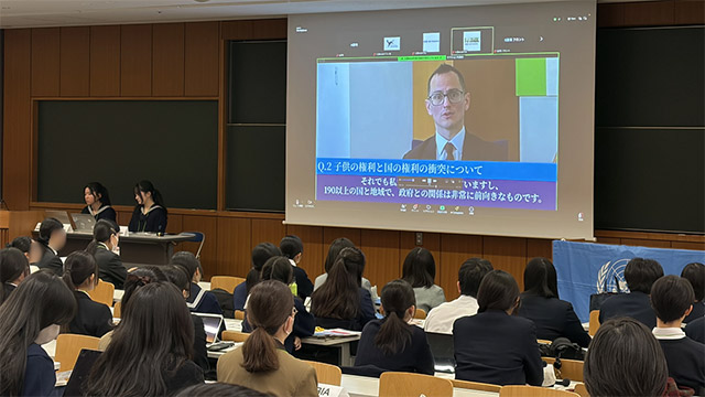 模擬国連冬会議を開催しました | 大妻中学高等学校